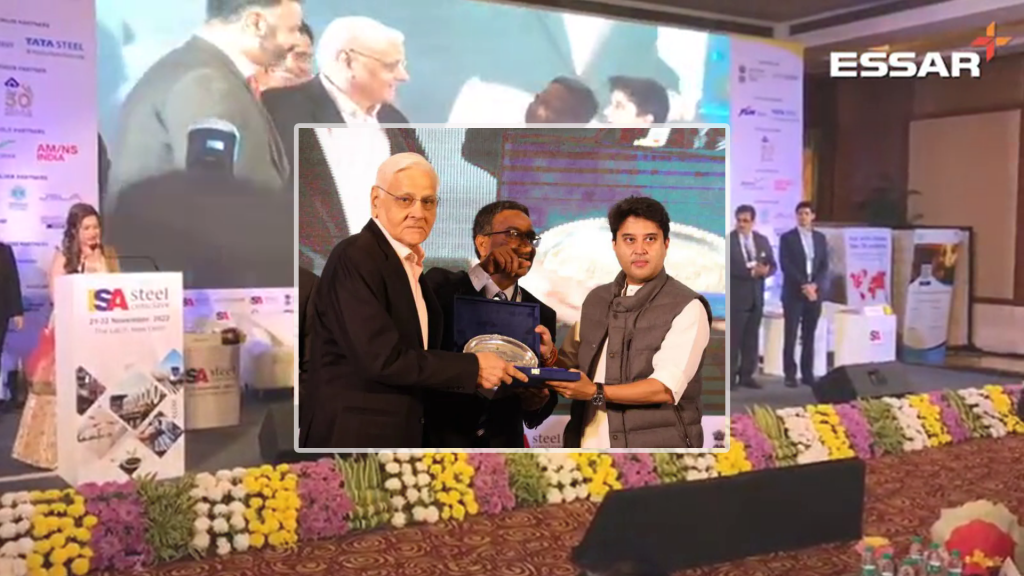 Mr J Mehra receives Lifetime Achievement Award at the ISA Steel ...